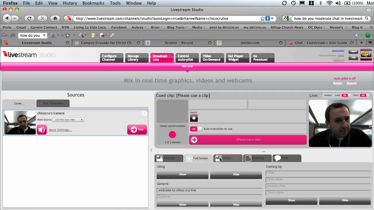 How to Monitor Chat During a Livestream Broadcast--CRU Live - YouTube
