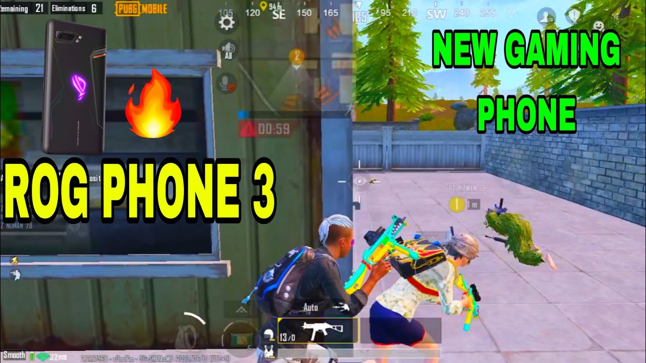MY NEW GAMING PHONE ROG PHONE 3 🔥 PUBG TEST 2023 / with FPS METER - YouTube
