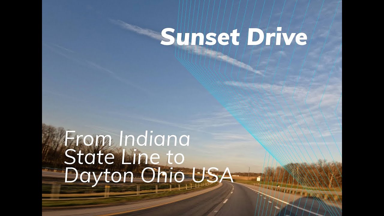 Indiana state line to just North of Dayton Ohio USA - YouTube