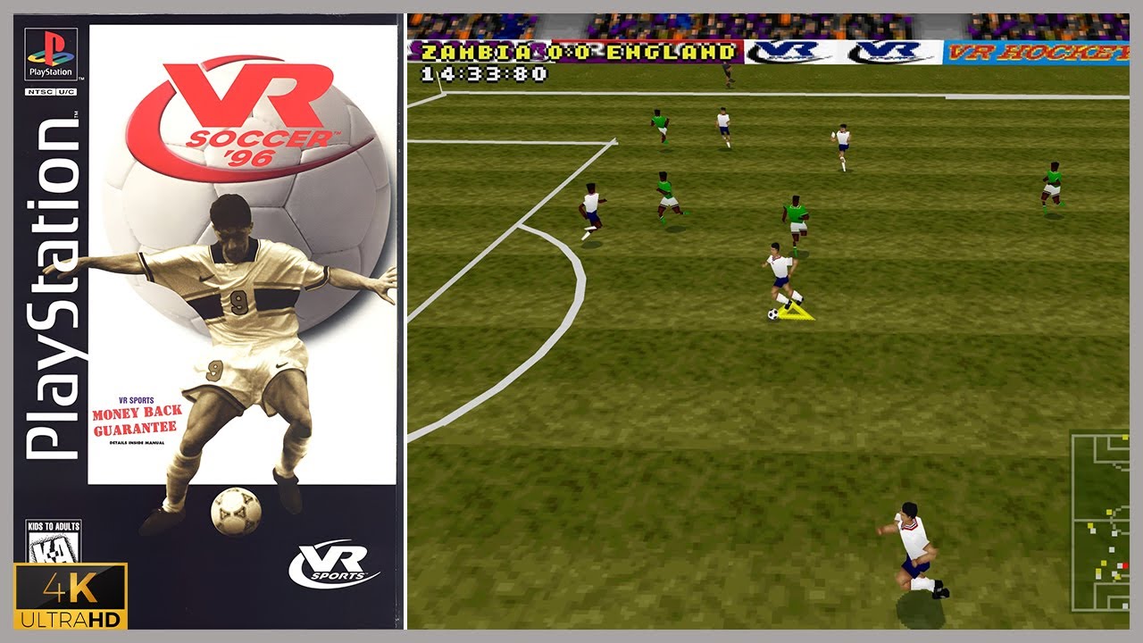 PS1 First Look [180] | VR Soccer '96 (US) (1996) | 4K 2160p - YouTube