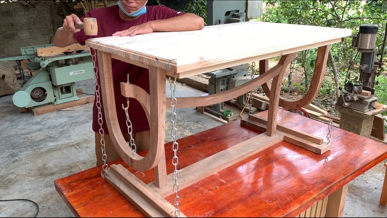 Coolest Woodworking Project Ever // The Impossible Floating Table ...
