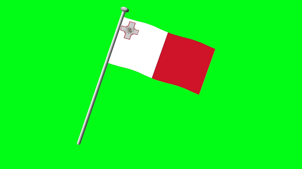 Green Screen Malta Flag | Malta National Flag | Malta Flag | Malta ...