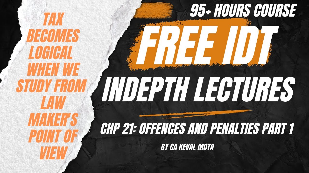 Lec 21: Offences and Penalty (Part 1) (Applicable for CA/CMA/CS) - YouTube
