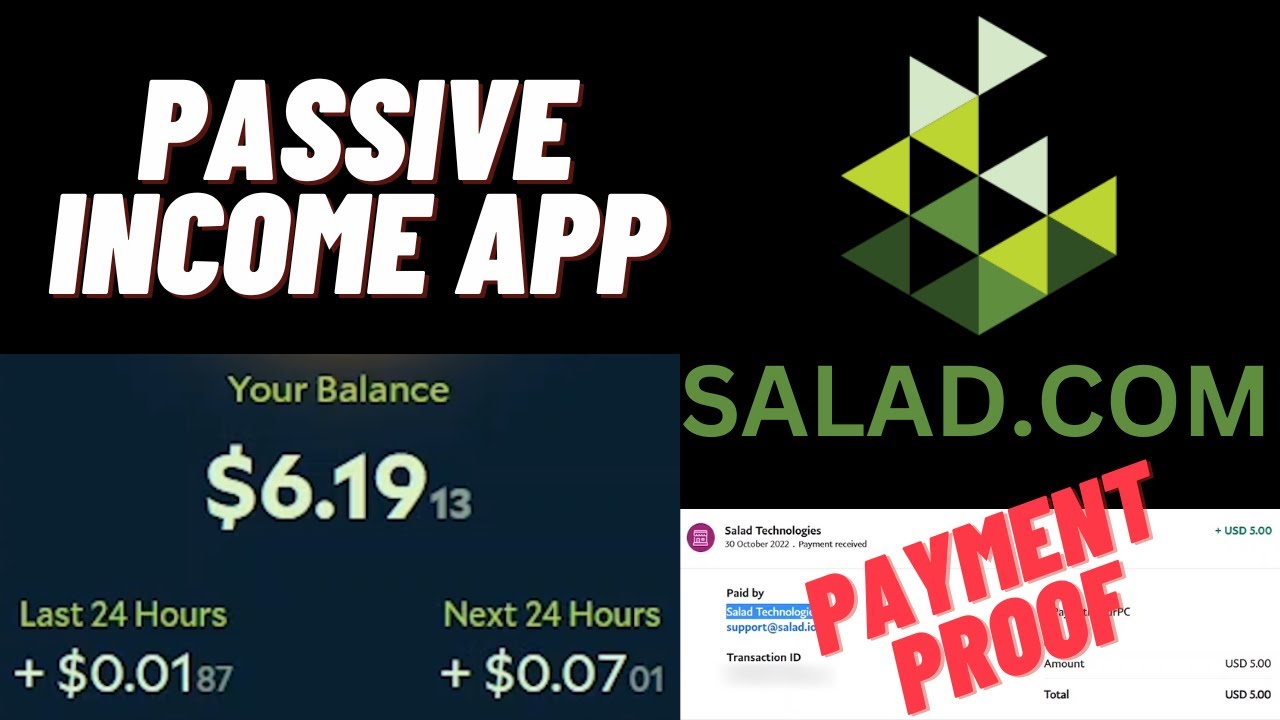Salad.com - Earn Passive Income With Your Laptop (With Payment Proof ...