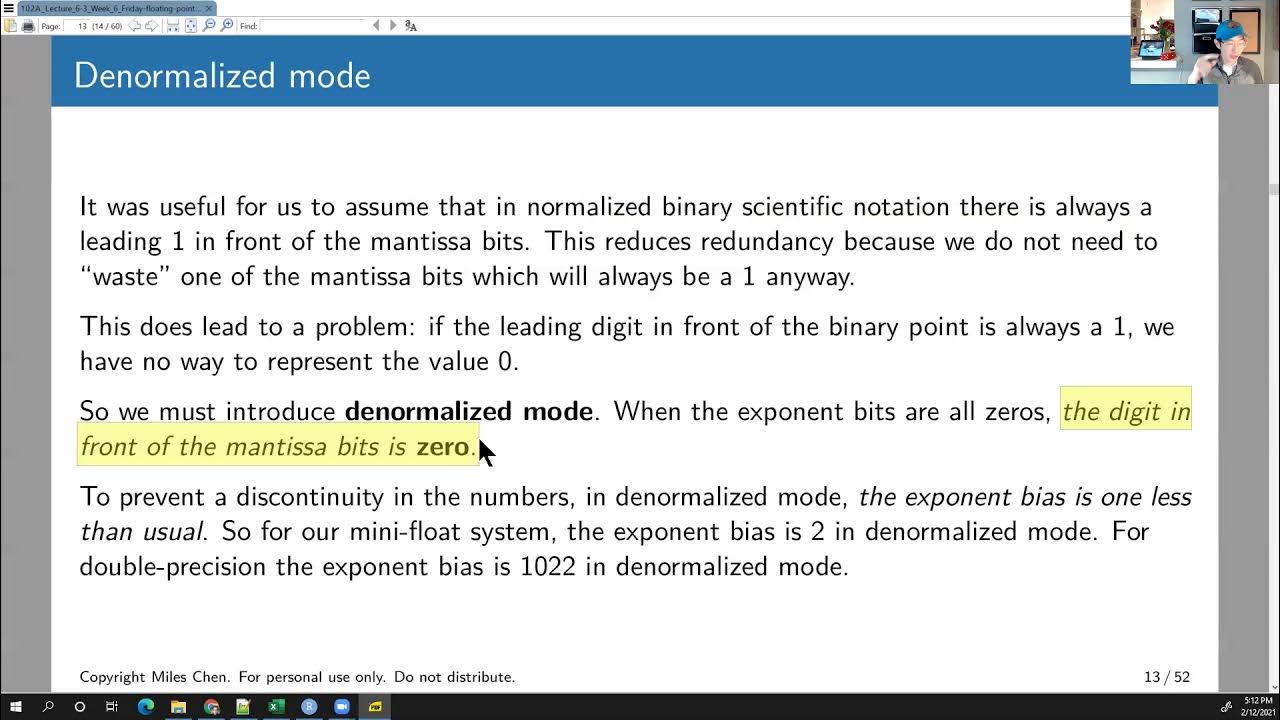 Stats 102A Lesson 6-3 IEEE 754 Floating Point Numbers Part 2 - YouTube
