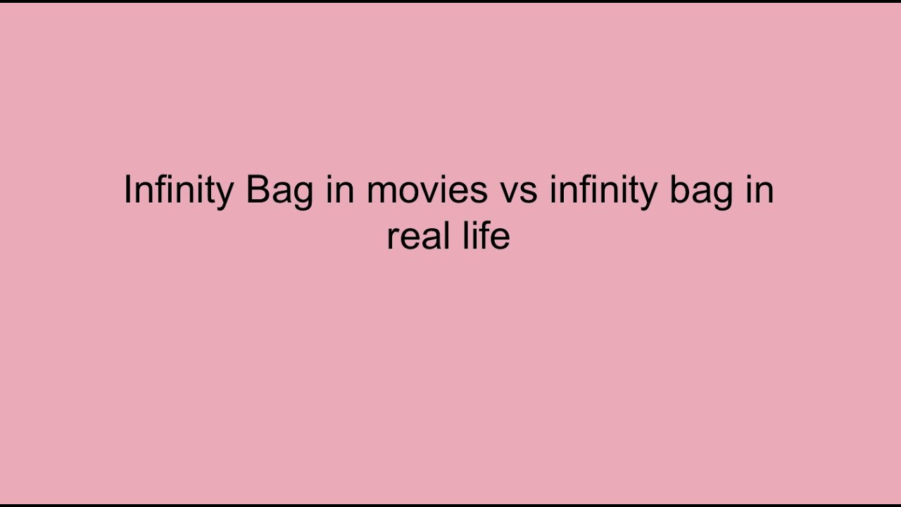 Infinity bag in movies vs Infinity bag in real life || Gacha Club ...