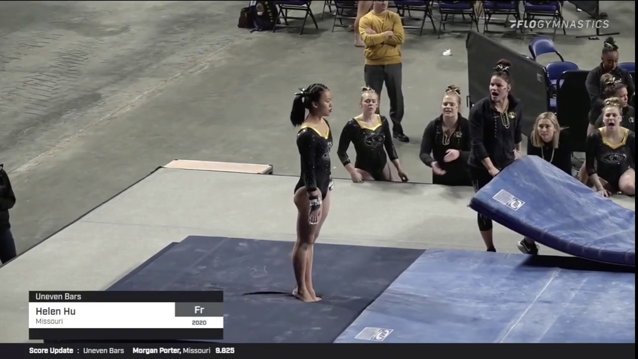 Helen Hu (Missouri) with an incredible 9.95 uneven bars routine! - YouTube