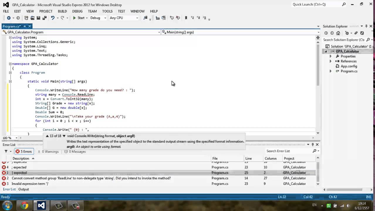 สอนเขียนโปรแกรม GPA Calculator ด้วยภาษา C# - YouTube