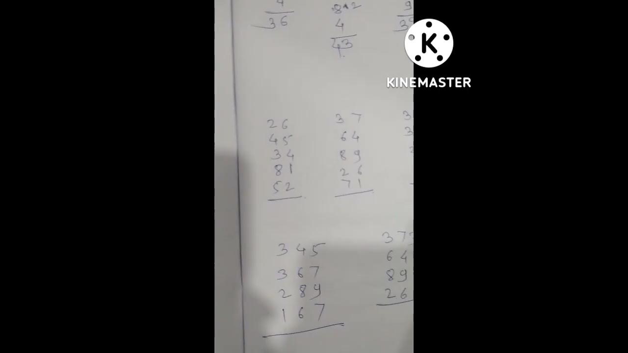 वेदिक पद्धतीने बेरीज डॉट पद्धत vedic maths addition dot method - YouTube