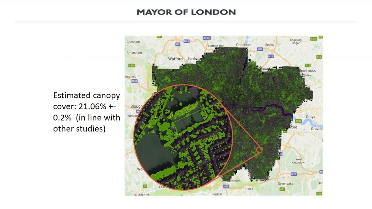 EO data for mapping and monitoring green infrastructure in London - YouTube