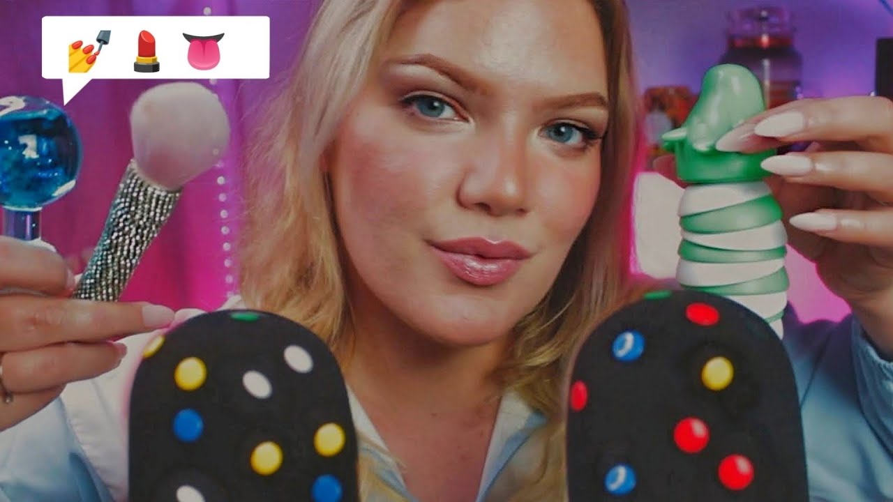 ASMR Tingles Explosion: Popular TikTok Triggers | Spit Painting, Emoji Challenge, Wood Soup ...