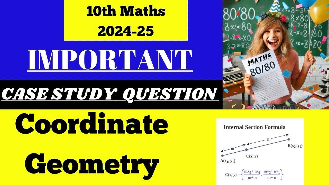 Coordinate Geometry Case Study Question 🔥#casestudyquestion - YouTube