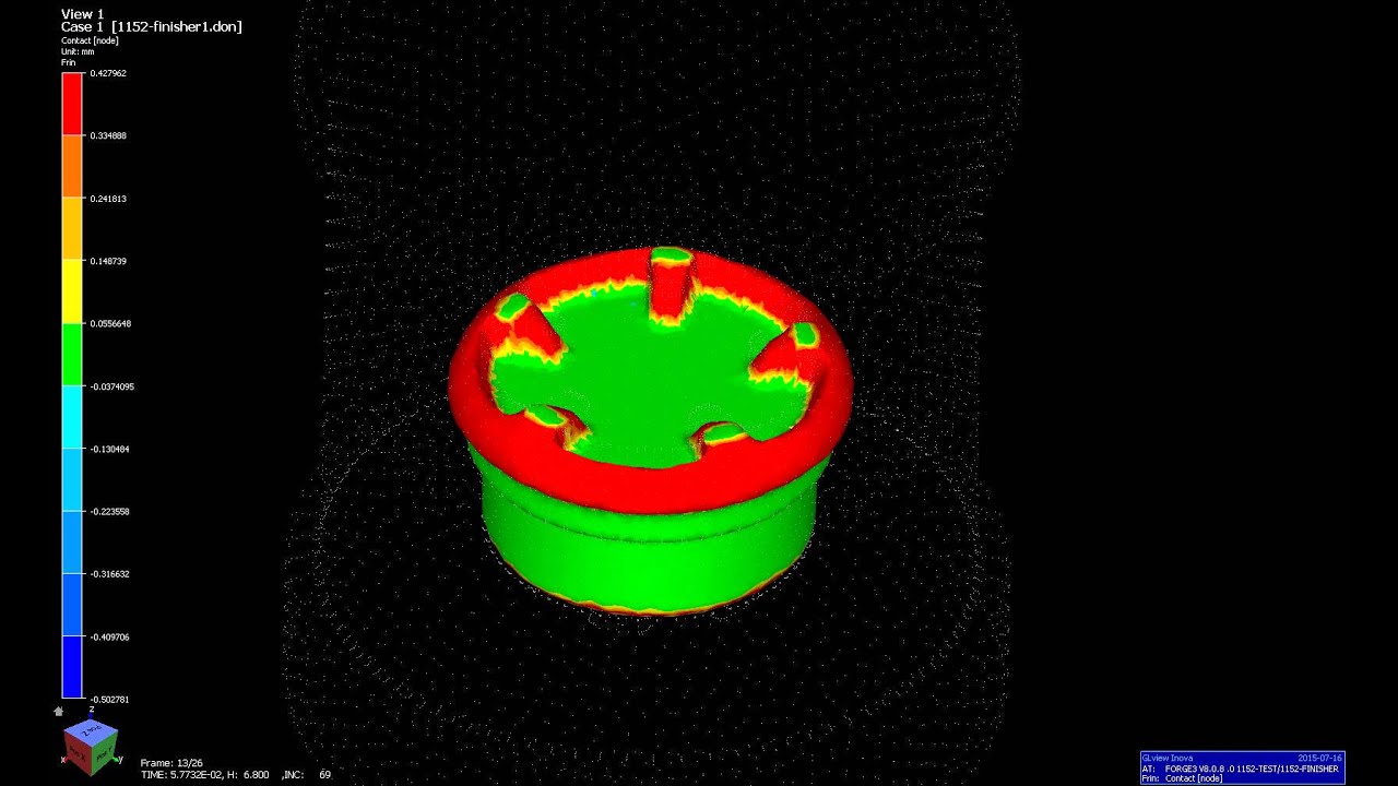 FORGE 3 Software Simulation - (Forged Component Type 1 - Isometric View ...