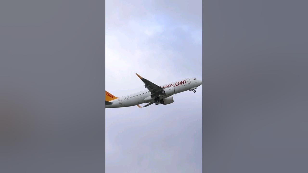 FlyPegasus GEARS UP departing Manchester Runway 23R... - YouTube