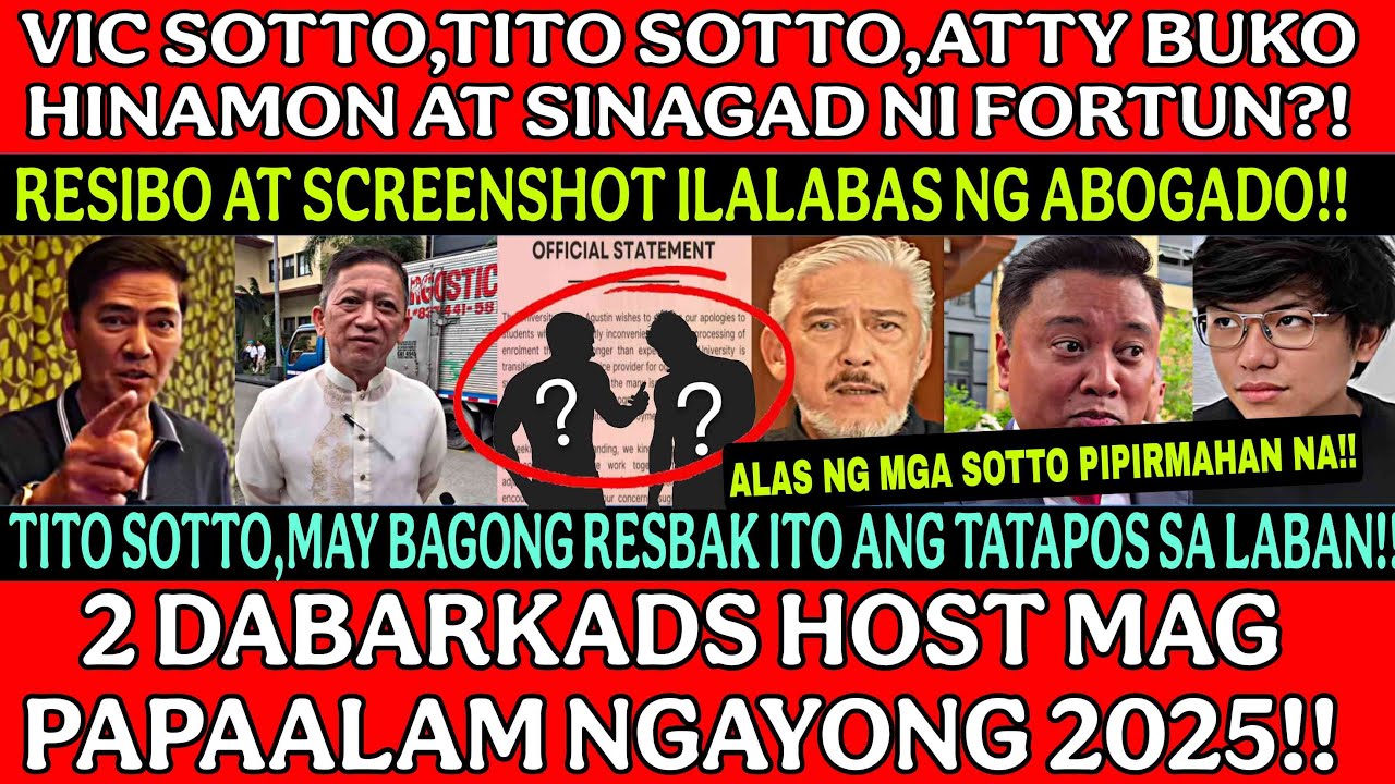 KAKAPASOK LANG VIC,TITO,BUKO HINAMON AT SINAGAD NI ATTY.FORTUNE RESIBO ...