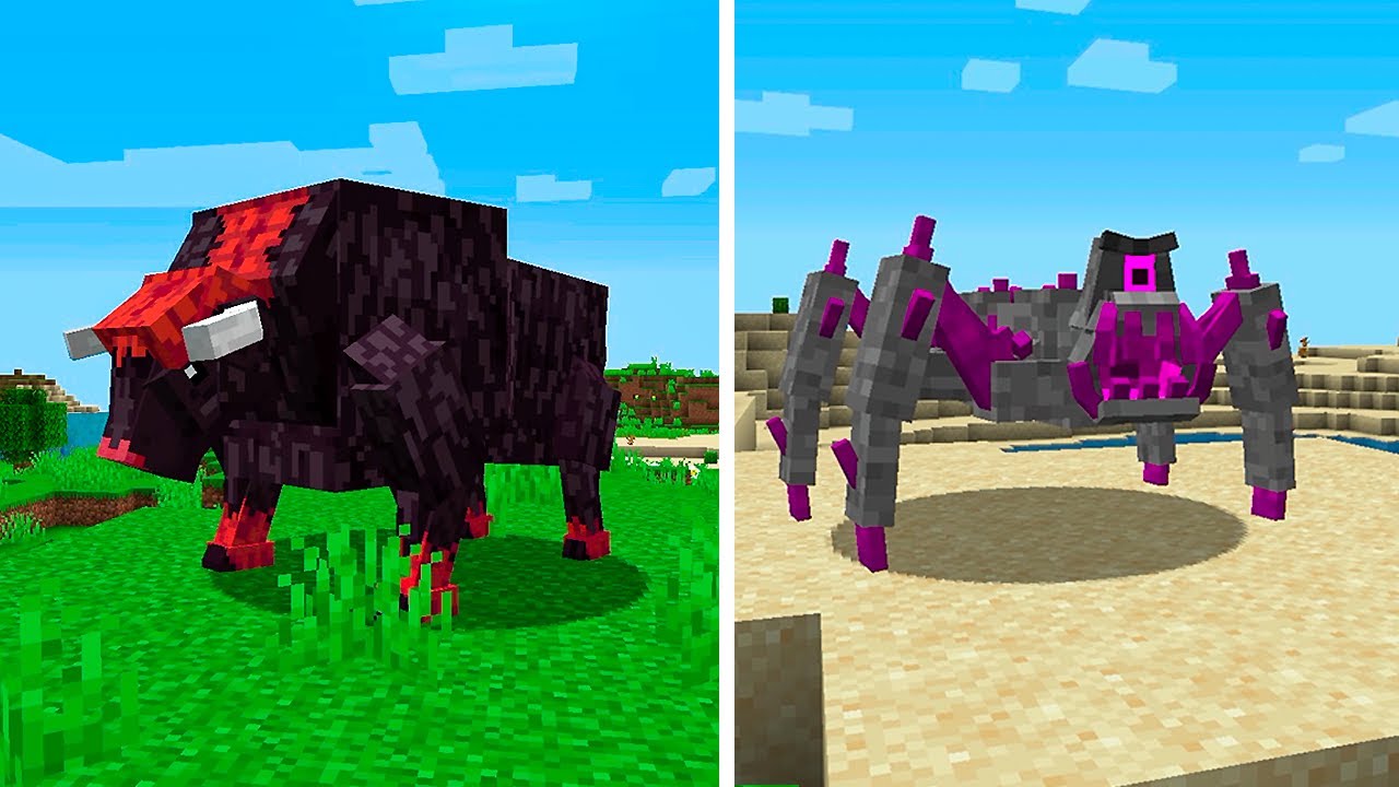 NOVOS ANIMAIS/CRIATURAS ADICIONADAS NO MINECRAFT !! ( Pandora Creatures ...