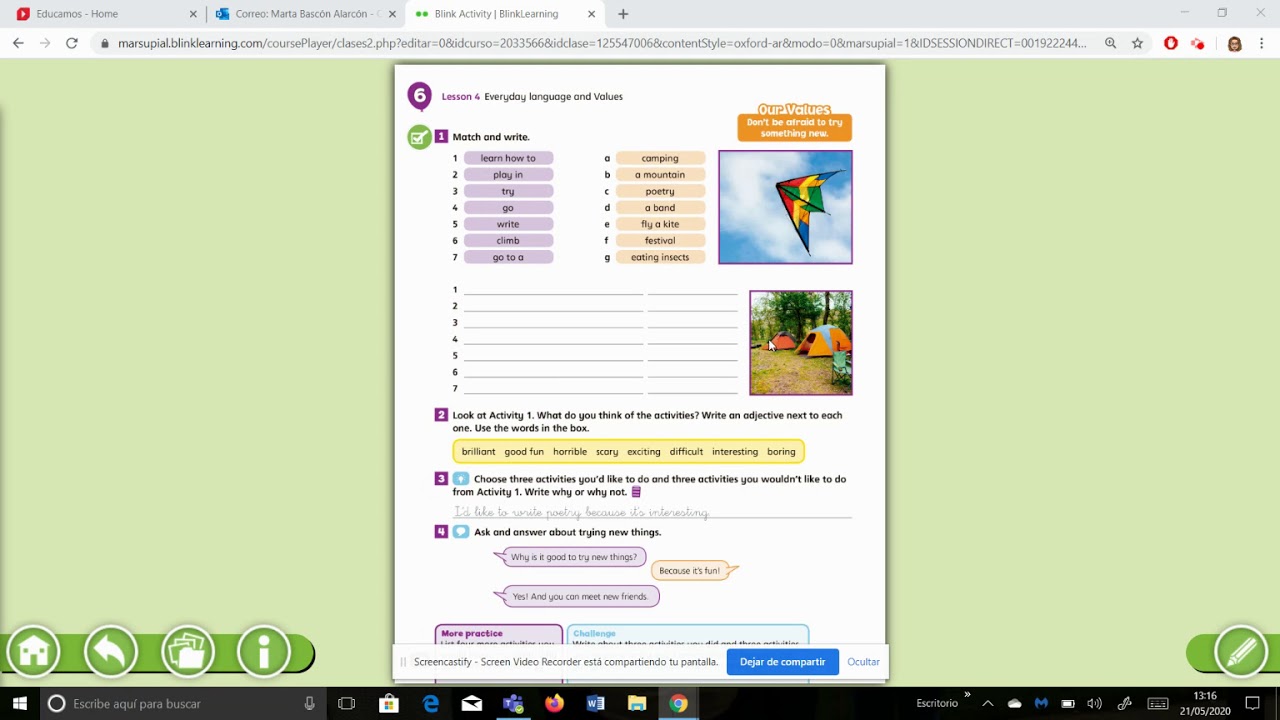 Lesson 4. Activity book - YouTube