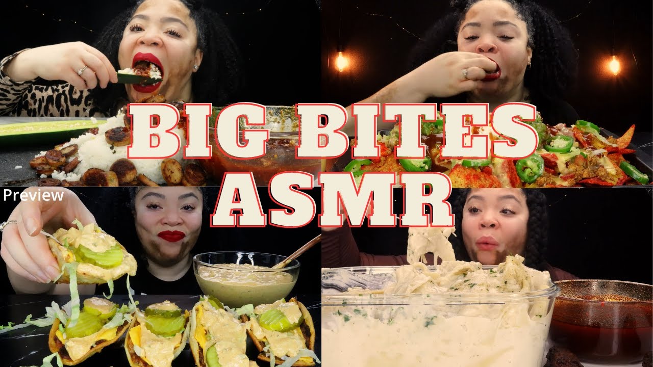 ASMR Big Bites Mukbang | Satisfying Eating Sounds | Mmm ASMR - YouTube