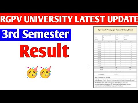 rgpv 3rd sem result 🥳 declare | rgpv 2nd sem result update 2024 | rgpv ...