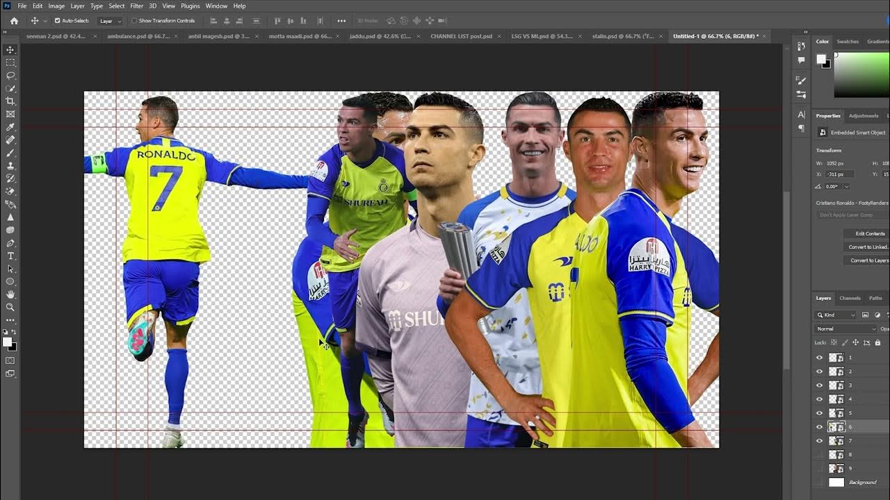 FREE PNG 🔵⚪ | CRISTIANO RONALDO PNG | Photoshop Tutorial | Praveenkumar ...