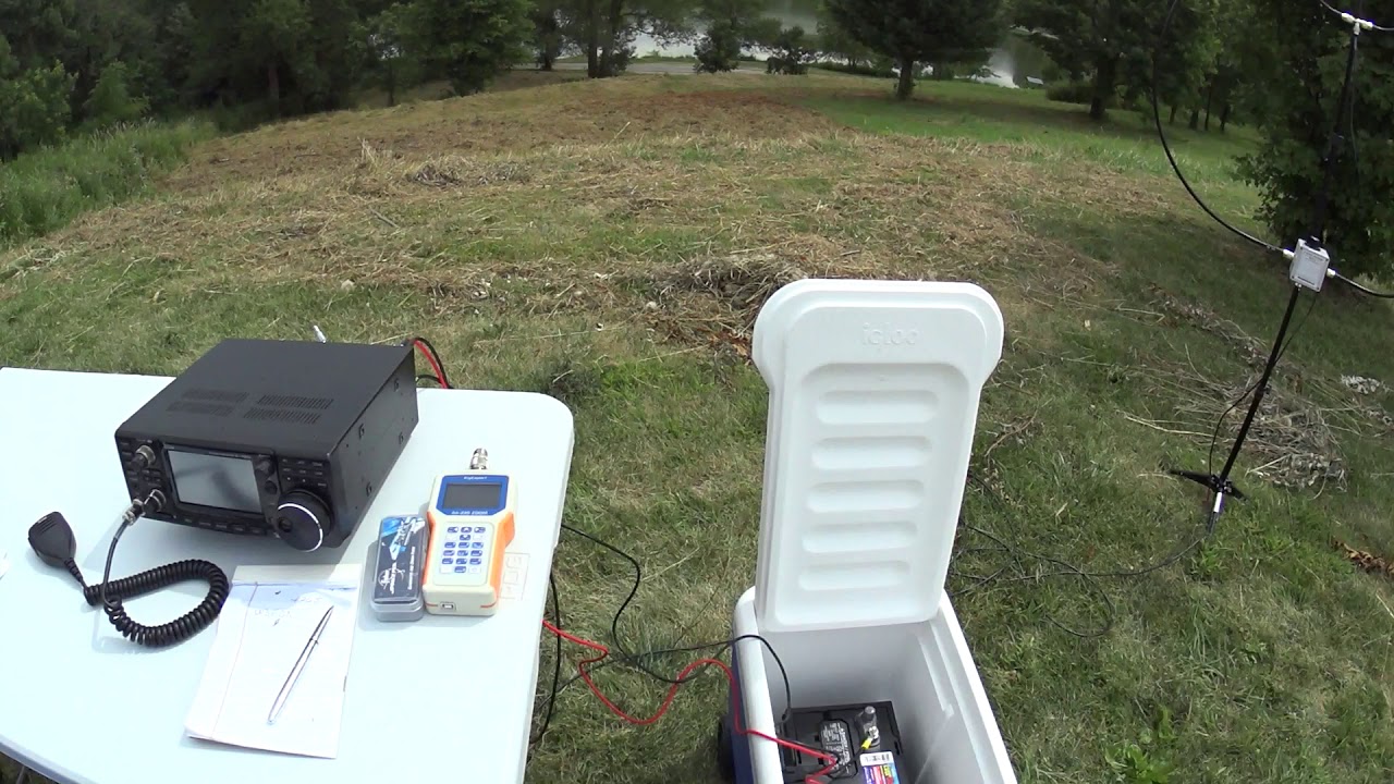 Portable HF setup | Icom 7300 portable | Hannen Lake - YouTube