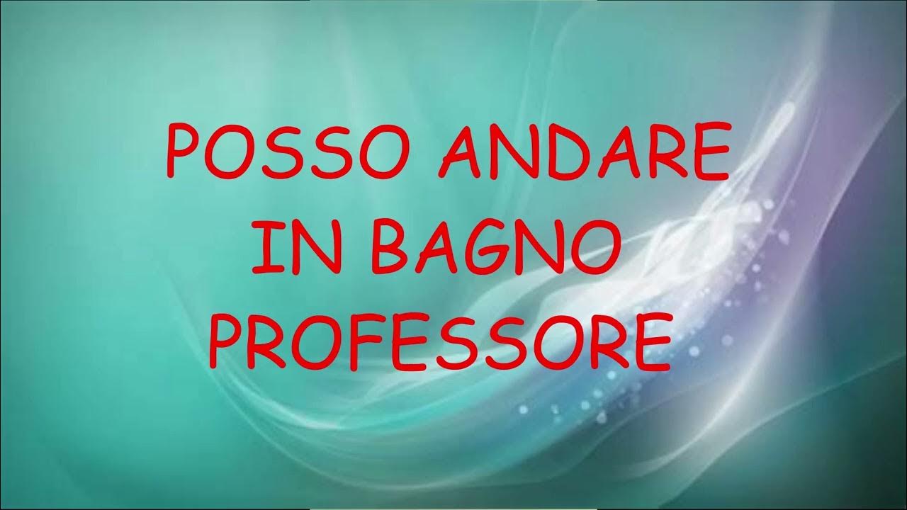 POSSO ANDARE IN BAGNO PROFESSORE - DAJE GLOVO - YouTube
