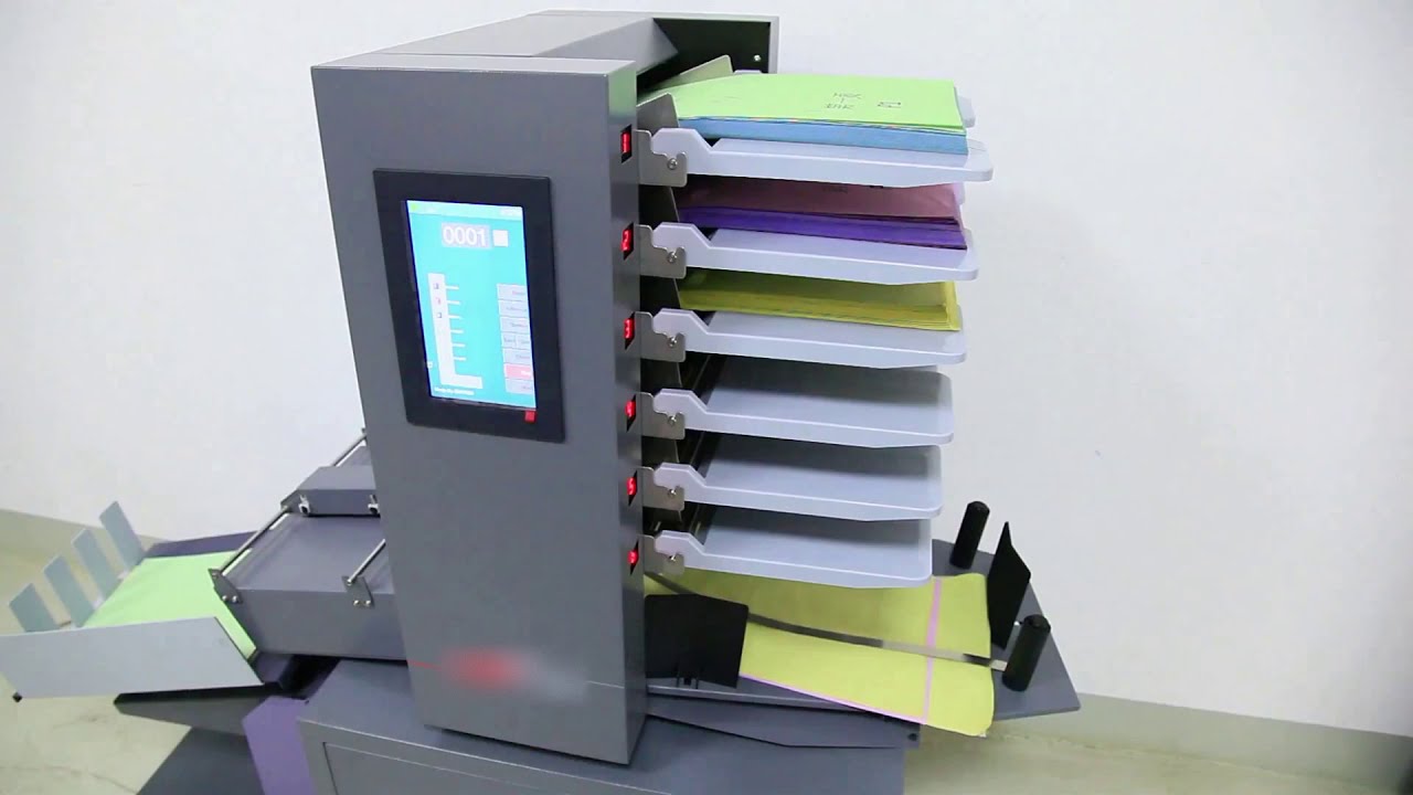 Collator 6-Bin for NCR Paper - YouTube