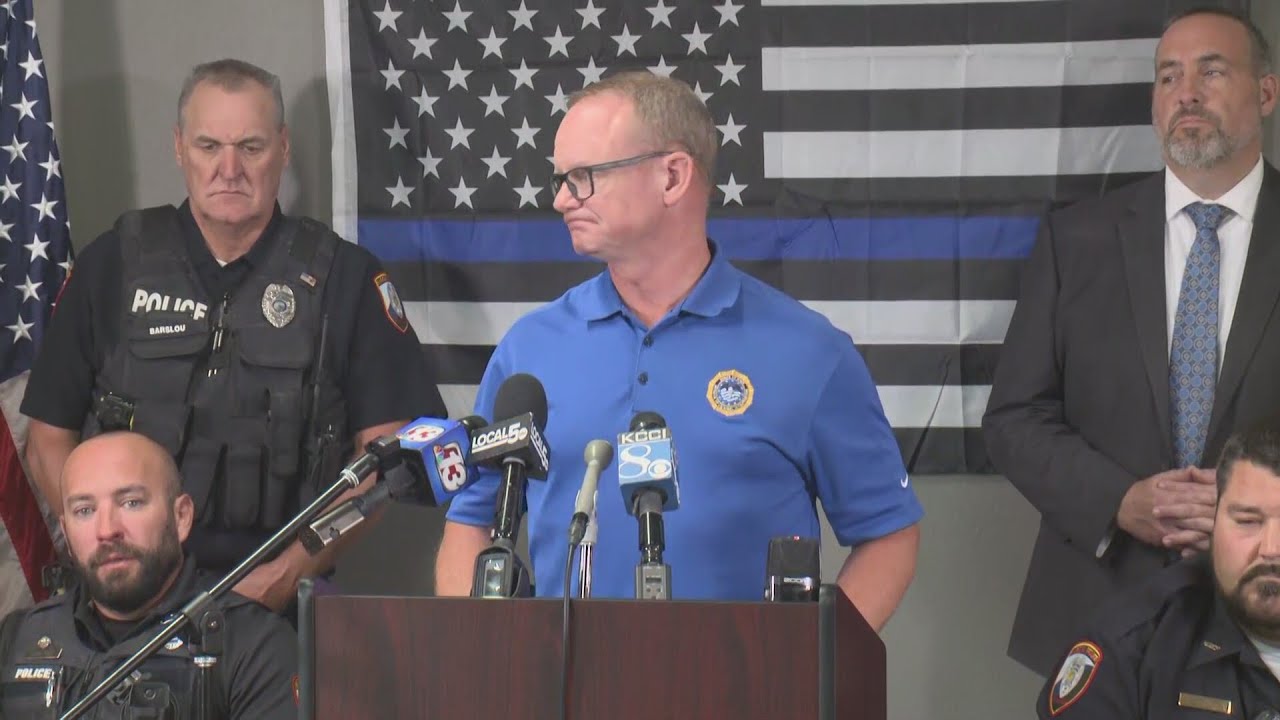 News conference: Algona police officer Kyle Cram killed in Wednesday ...