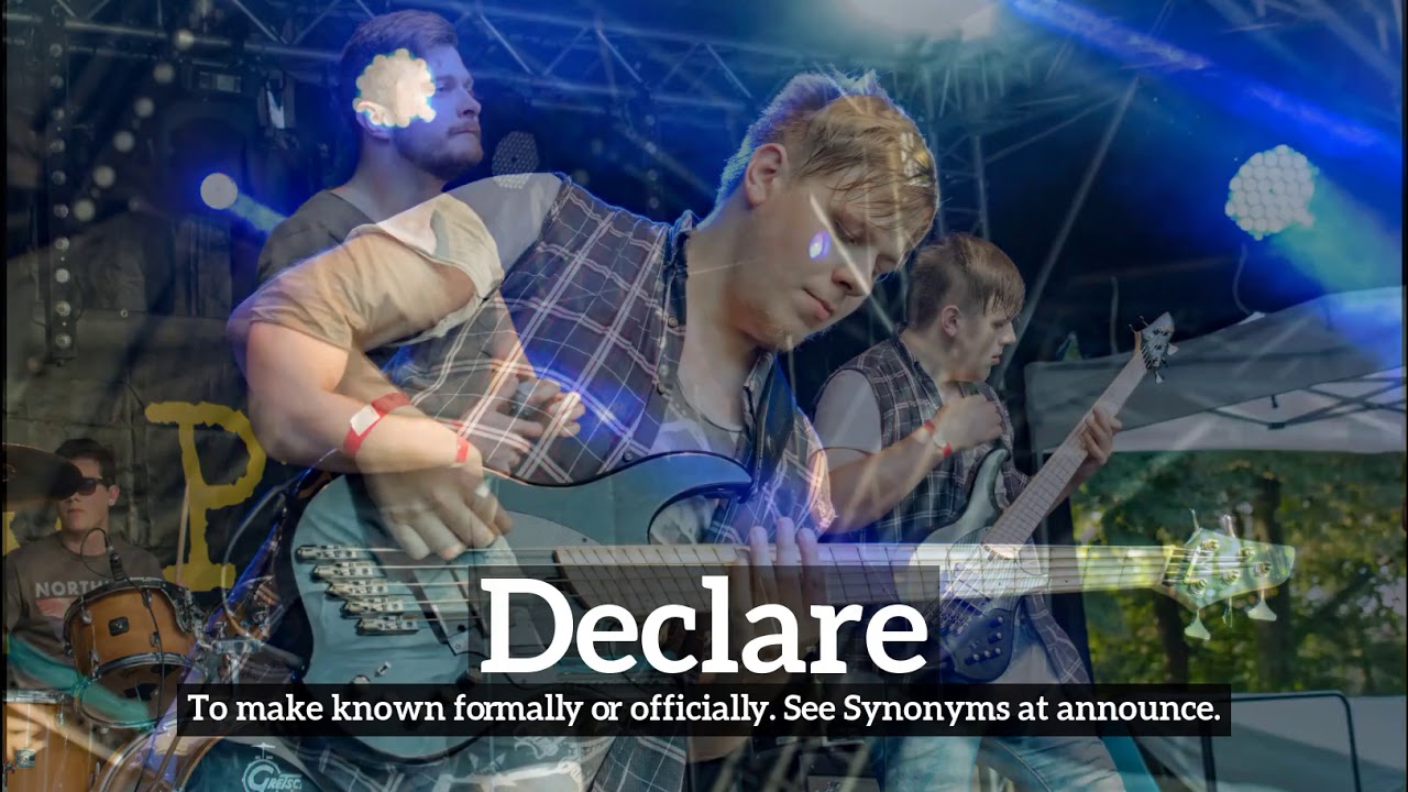 What is Declare? | How Does Declare Look? | How to Say Declare in ...