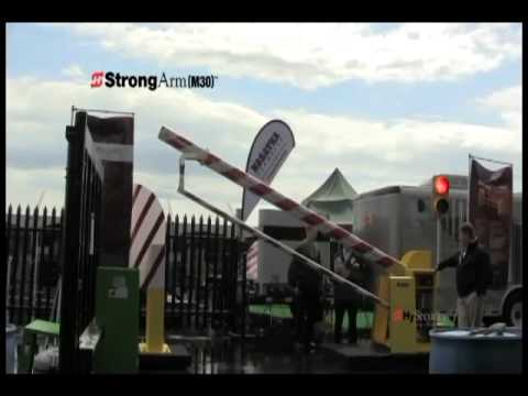 HySecurity StrongArm M30 Anti Ram Barrier Arm - YouTube