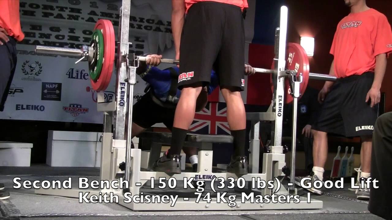 Keith Scisney at NAPF 2012 Bench Press Championships - YouTube