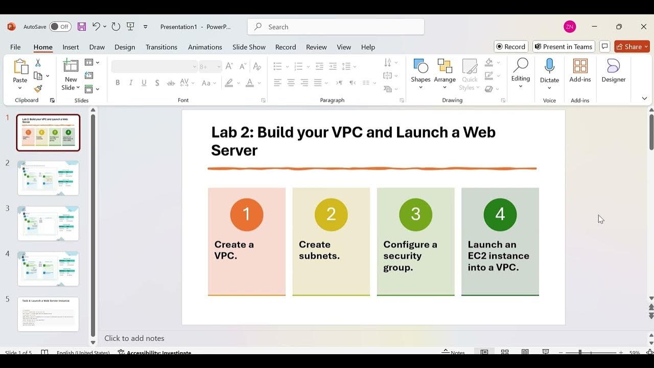 Lab 2 Build your VPC and Launch a Web Server - YouTube