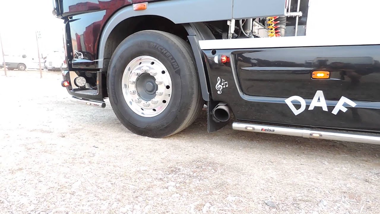 Daf Xf 105 Sound Loud Pipes - YouTube