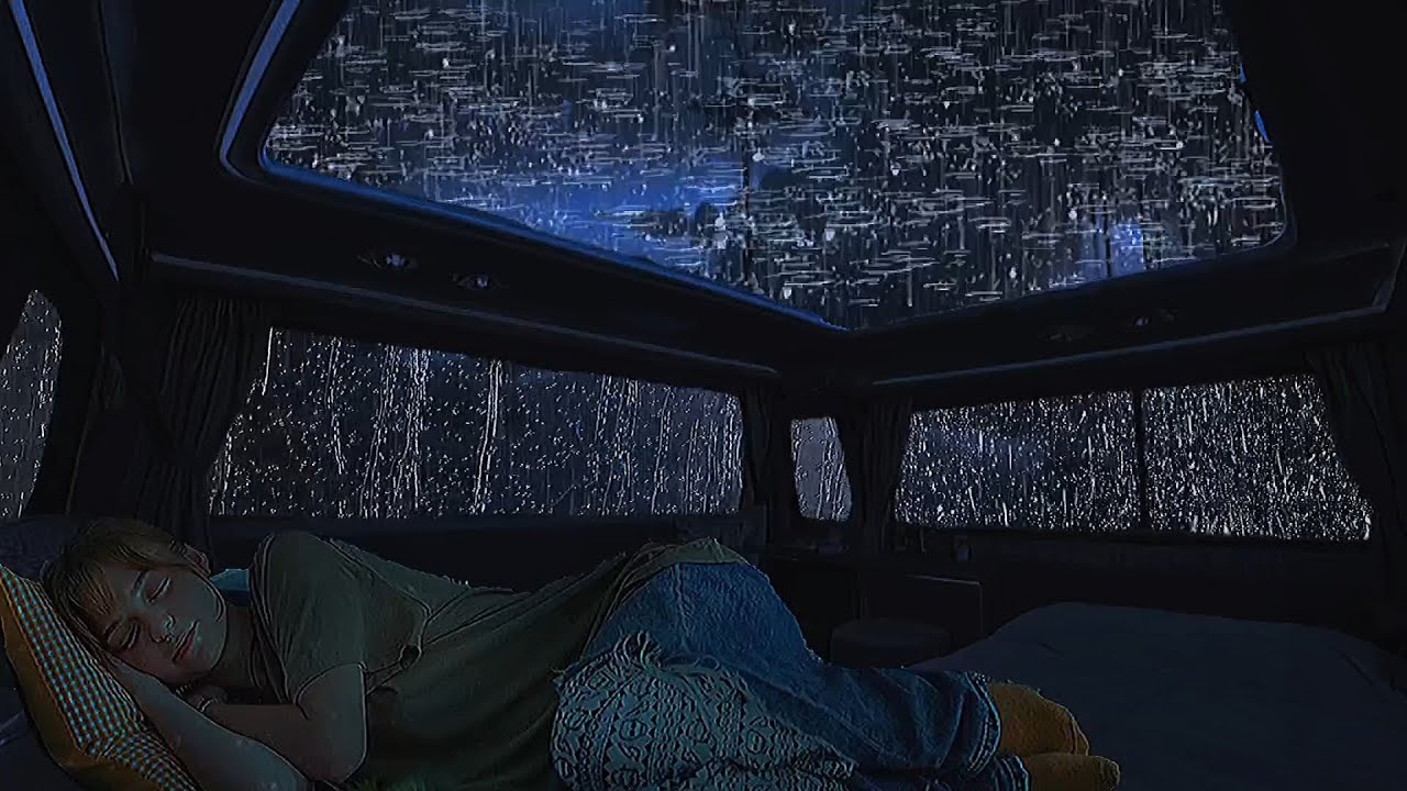 Rain Sound For Sleep 💤 99% Fall Asleep Instantly with Heavy Rain | Beat ...