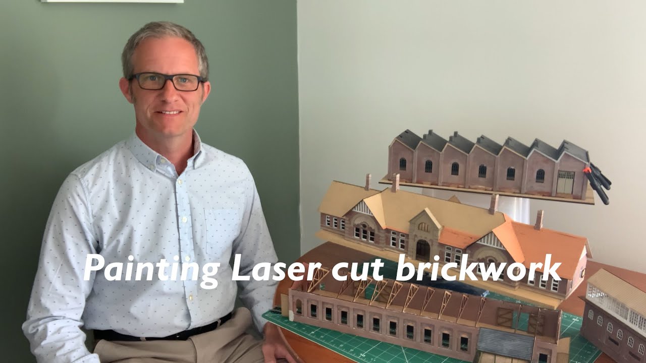 Painting Laser Cut Brickwork - YouTube