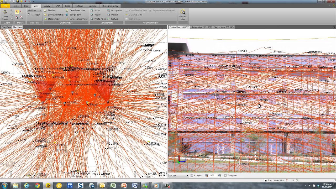 Trimble V10- Processing Photo Stations In TBC Using Automatic Method ...