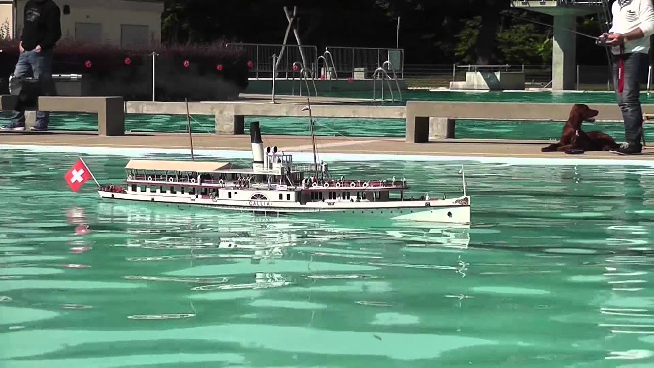 RC Boat – DS Gallia – Passenger Steam Ship - YouTube