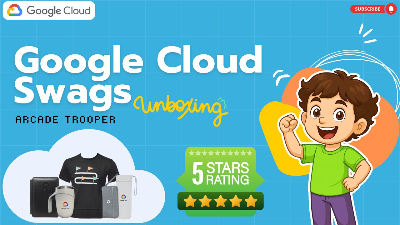 Google Cloud Arcade Swags Unboxing | Free Google Cloud Swags | Arcade ...