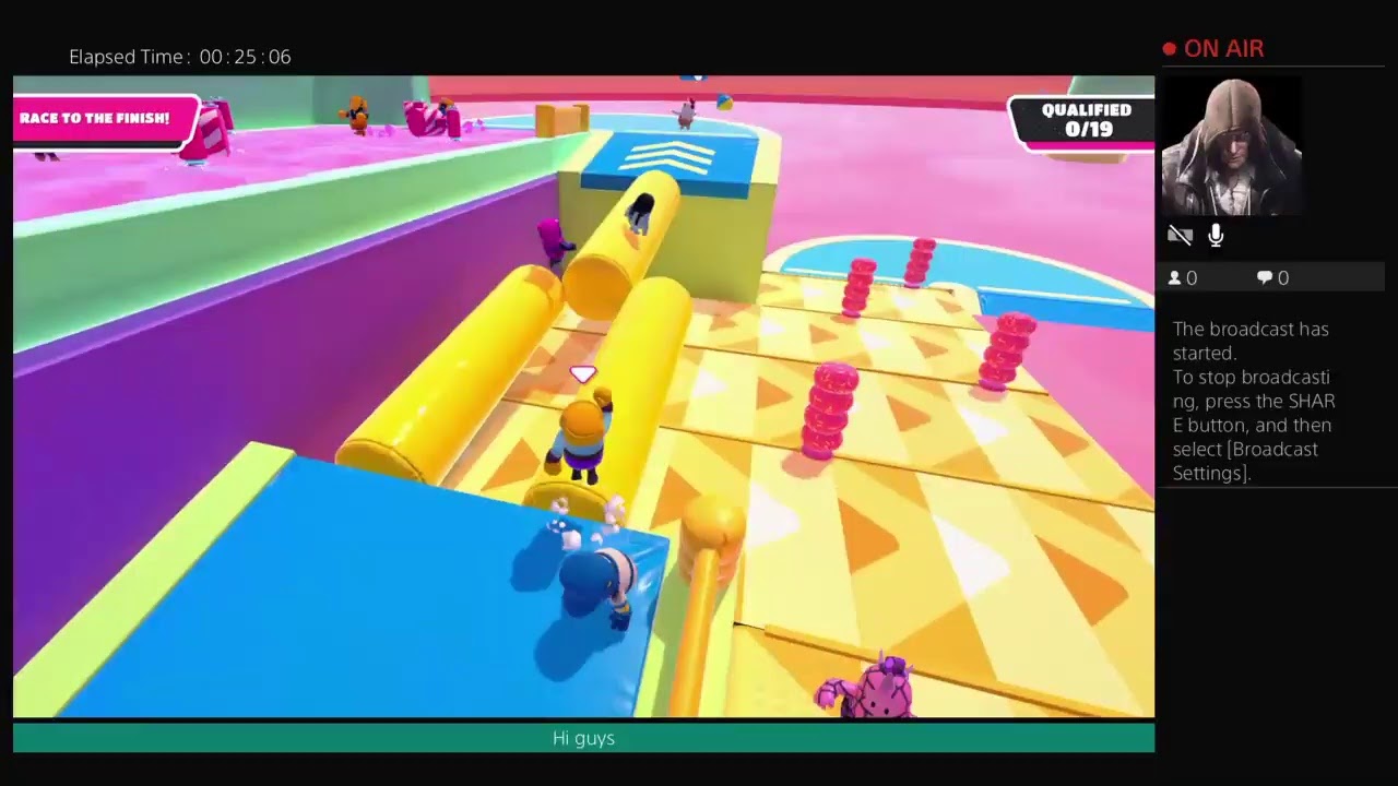 Playing fall guys with friend - YouTube