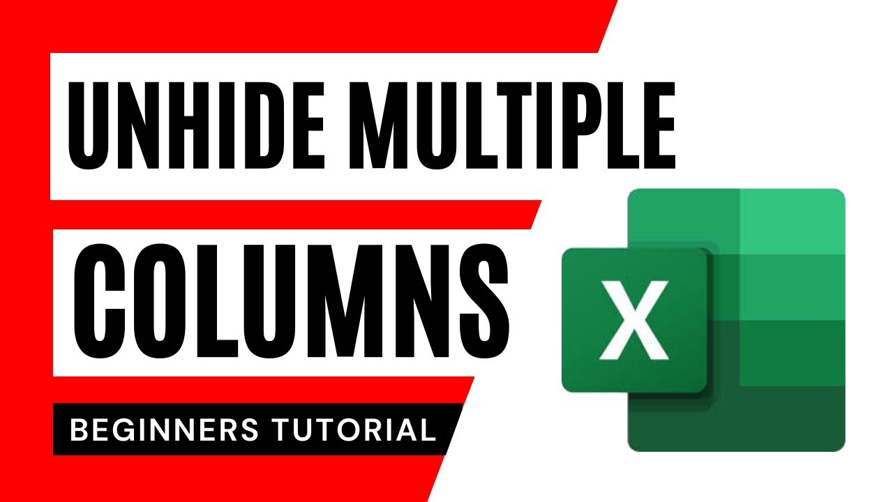 How To Unhide Multiple Columns In Excel YouTube How To Unhide Multiple Columns In Excel YouTube