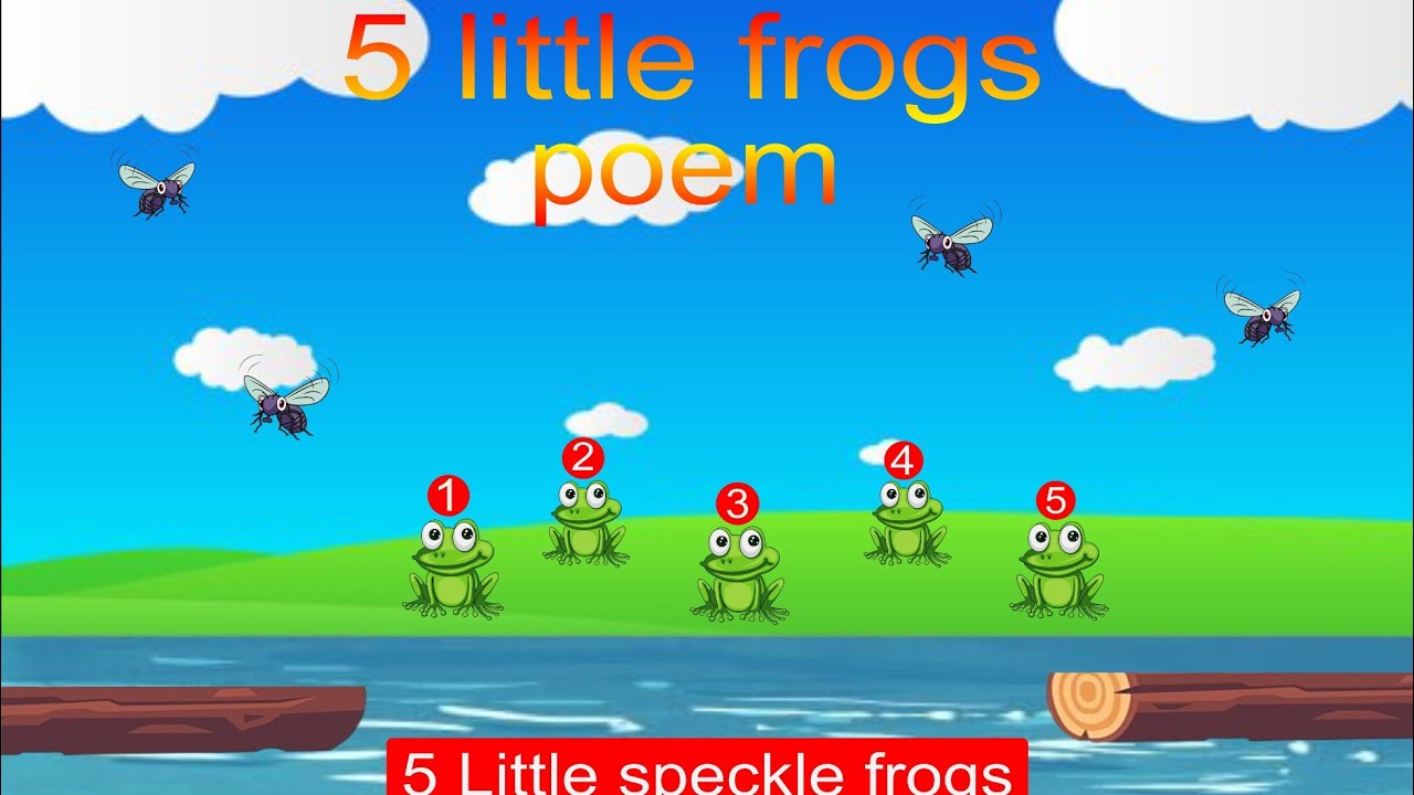 Little frogs poem | for kids | Yum! Yum! | Z Doodle - YouTube
