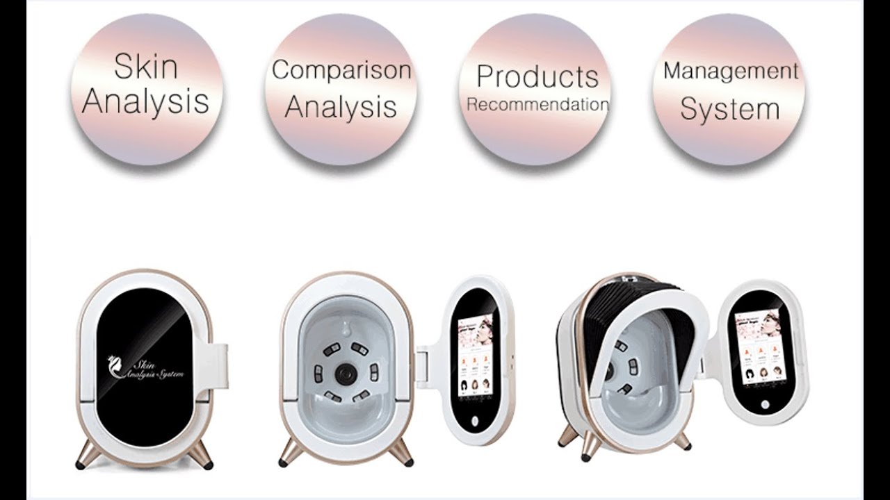 SA-M9 Portable 3D Facial Dermatoscope Skin Analyzer Machine - YouTube