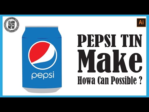 Adobe Illustrator Tutorial : How To Design a Pepsi Tin Art Illustration ...