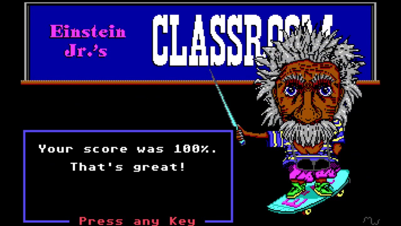 The Original Little Einstein - Einstein Jr's Classroom (DOS) - YouTube