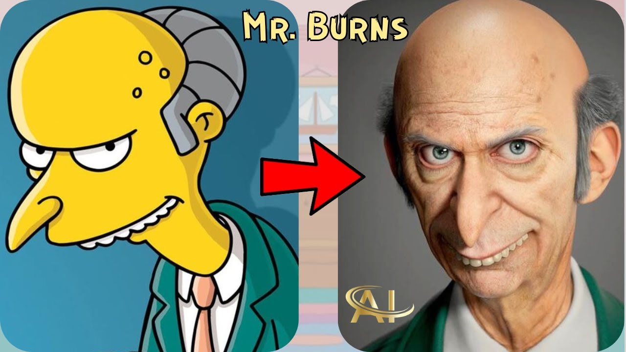 💥 Todos los personajes de los Simpson en la VIDA REAL (IA) | EN LA VIDA ...