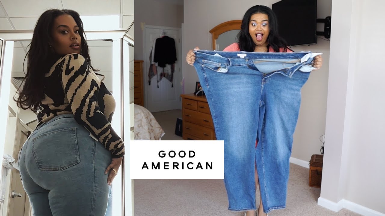 Testing the Good American Always Fits Jeans (sizes 14-26) - YouTube