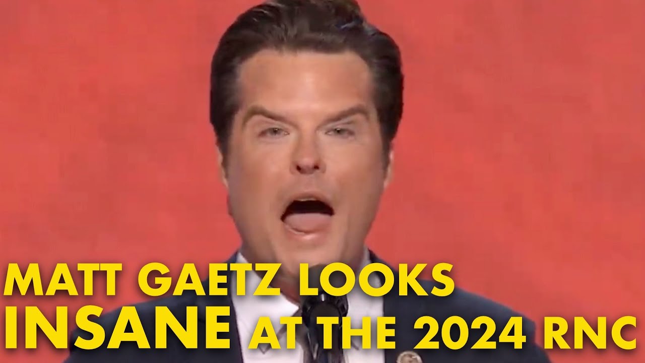 Matt Gaetz Looks RIDICULOUS During 2024 RNC Speech - YouTube