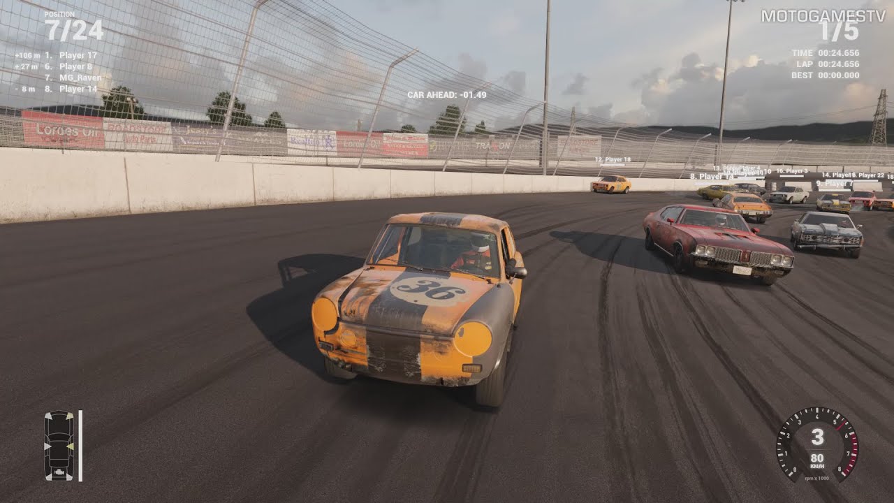 Next Car Game: Wreckfest - Speedway 2 Figure 8 Layout Race - YouTube