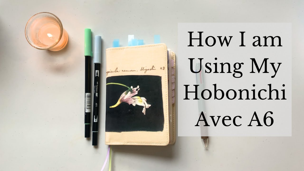How I am Using My Hobonichi | Hobonichi Avec A6 Setup - YouTube