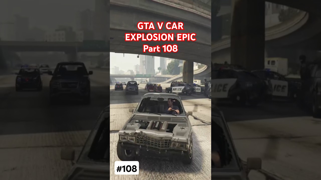 GTA V Car Explosion Part 108 #gta #gta5 #crash #gaming #gameplay # ...